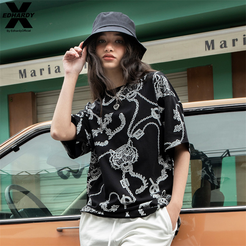 25年夏季必买！Ed Hardy X2025满印锁链老虎头T恤避坑指南-服装品牌-淘宝好物网