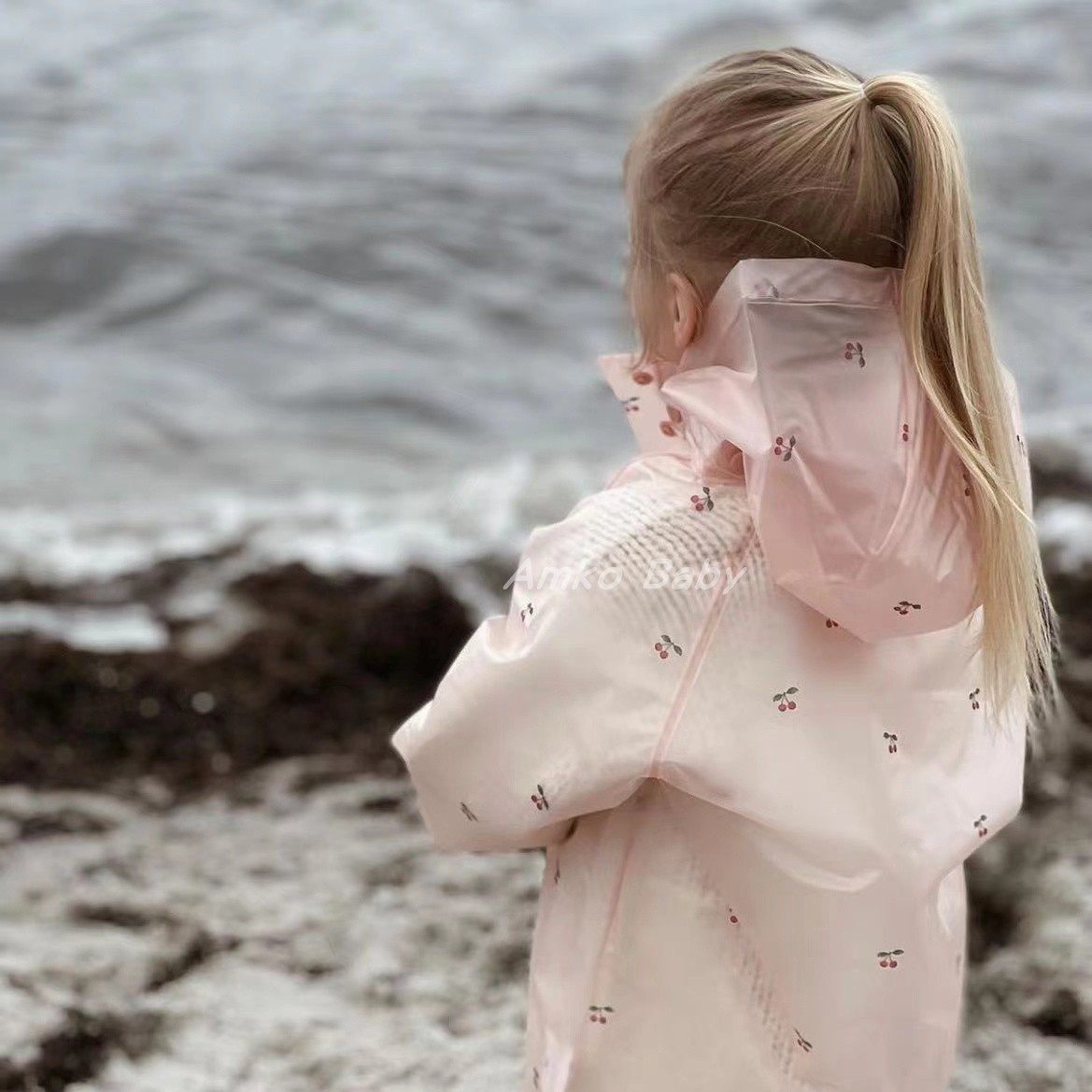 丹麦Konges Sl*jd KS雨衣儿童斗篷式雨披：🌟幼儿园宝宝雨季出行神器，男女通用！🌈-雨衣-淘宝好物网