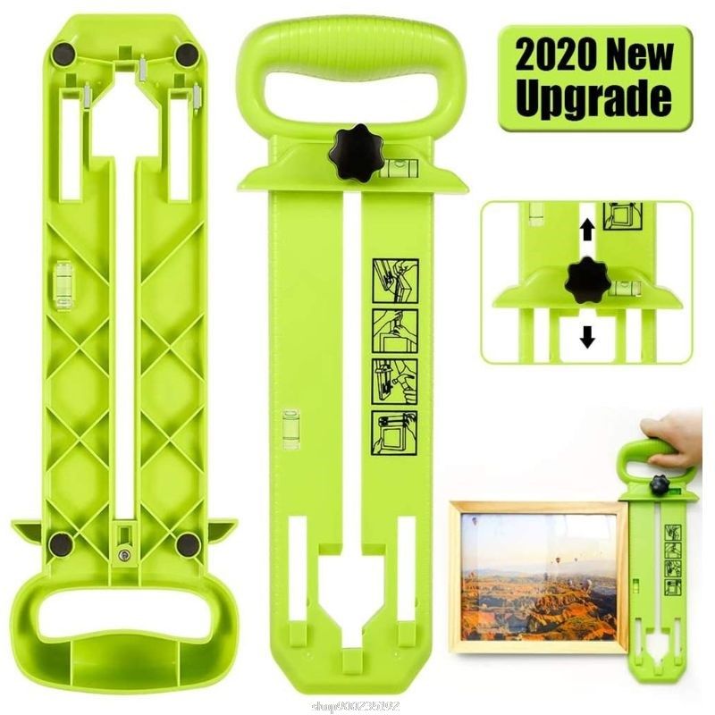 Picture Hanger Photo Frame Level Ruler Multi-function Wall H