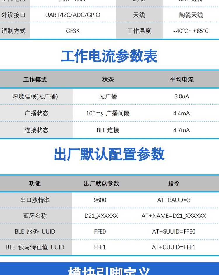 ZX-D21迷你蓝牙模块BLE低功耗接收无线透传通讯串口转蓝牙模组-阿里巴巴