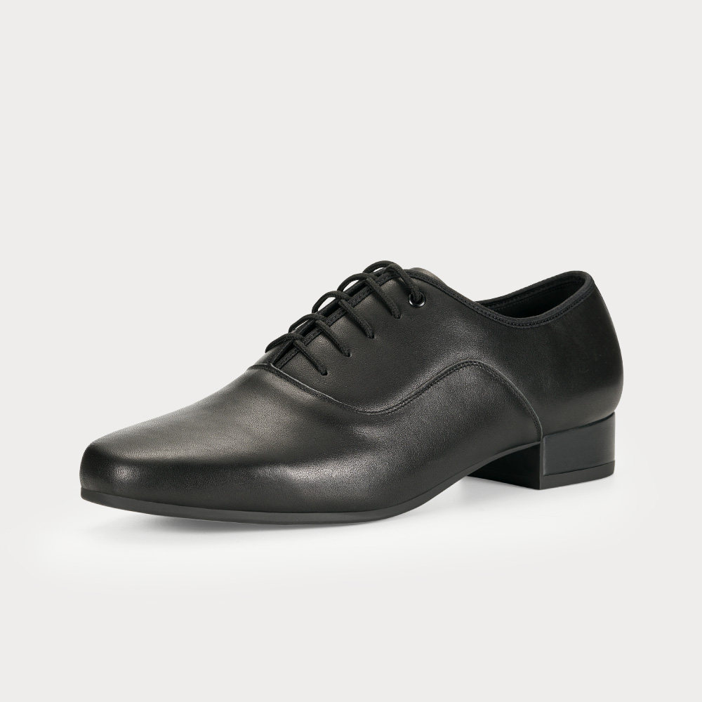 Men's genuine leather modern dance shoes: soft bottom and low heel, the ...