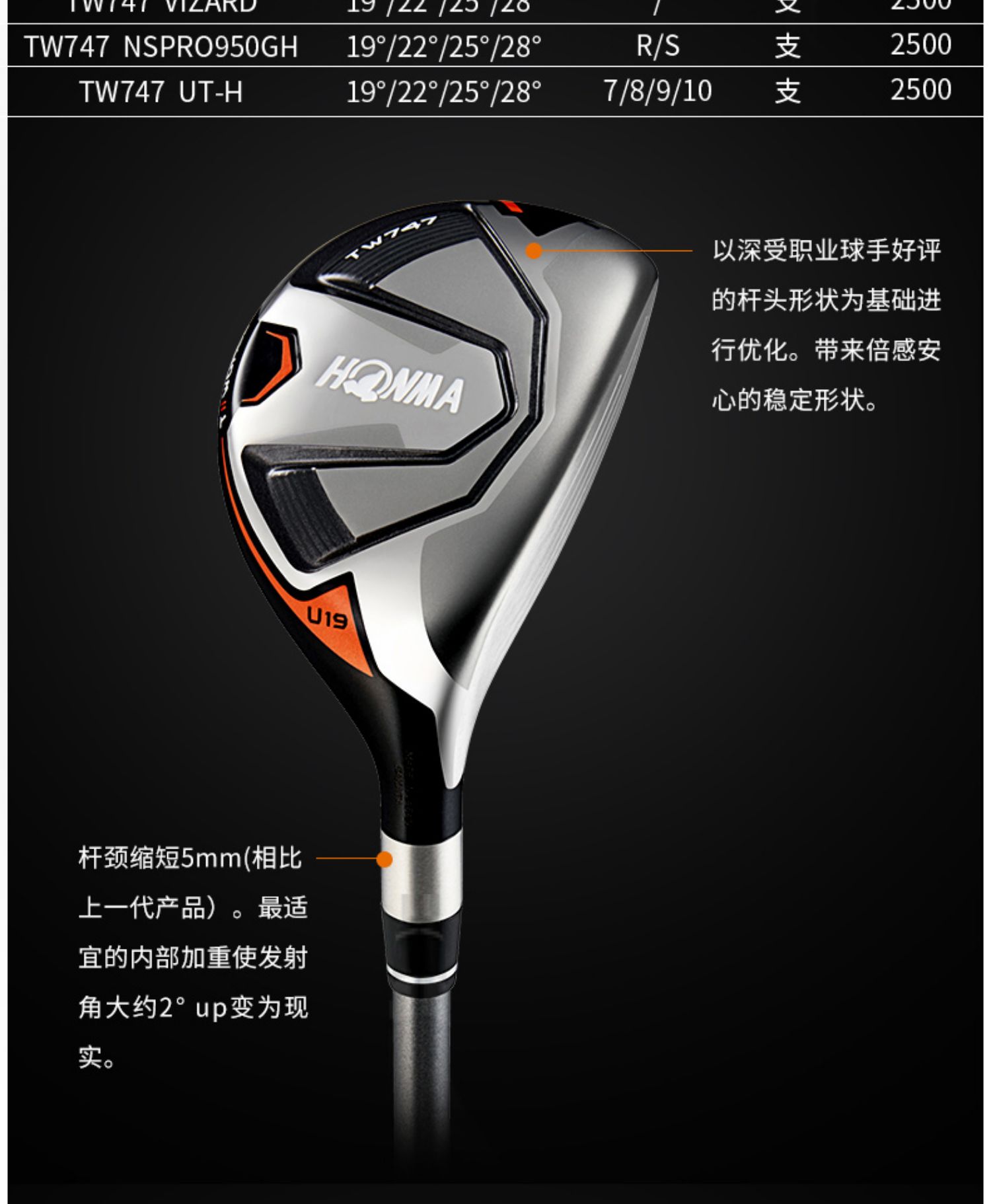 39％割引オレンジ系人気TOP ホンマ TW-747 U-22/25/28 VIZARD for TW747 クラブ ゴルフオレンジ系-OTA.ON.ARENA.NE.JP