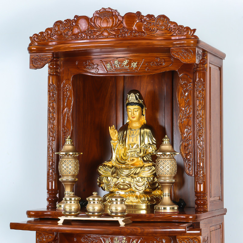 [USD 1919.11] Flower pear wood holistic wood shrine cabinet for flower ...