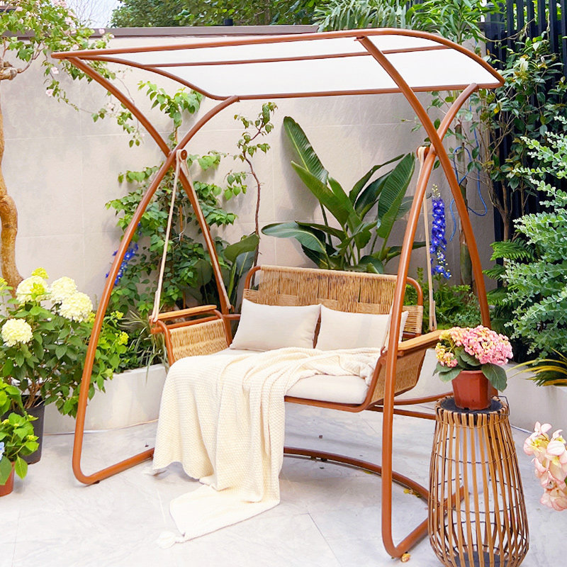 🍂超浪漫秋日风情！户外庭院花园双人吊床摇椅，阳台新宠儿来啦！🛋️🍃-户外秋千-淘宝好物网