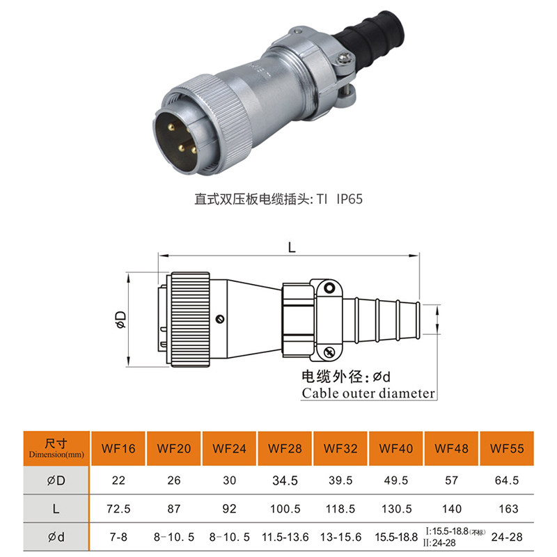WEIPU威浦航空插头插座WF16 2芯3孔4579针10芯 公头TI方形固定座Z-阿里巴巴