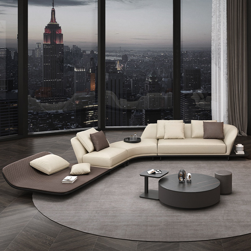 Leather sofa living room Reflex Dili Reba is the same Ferrari high -end ...