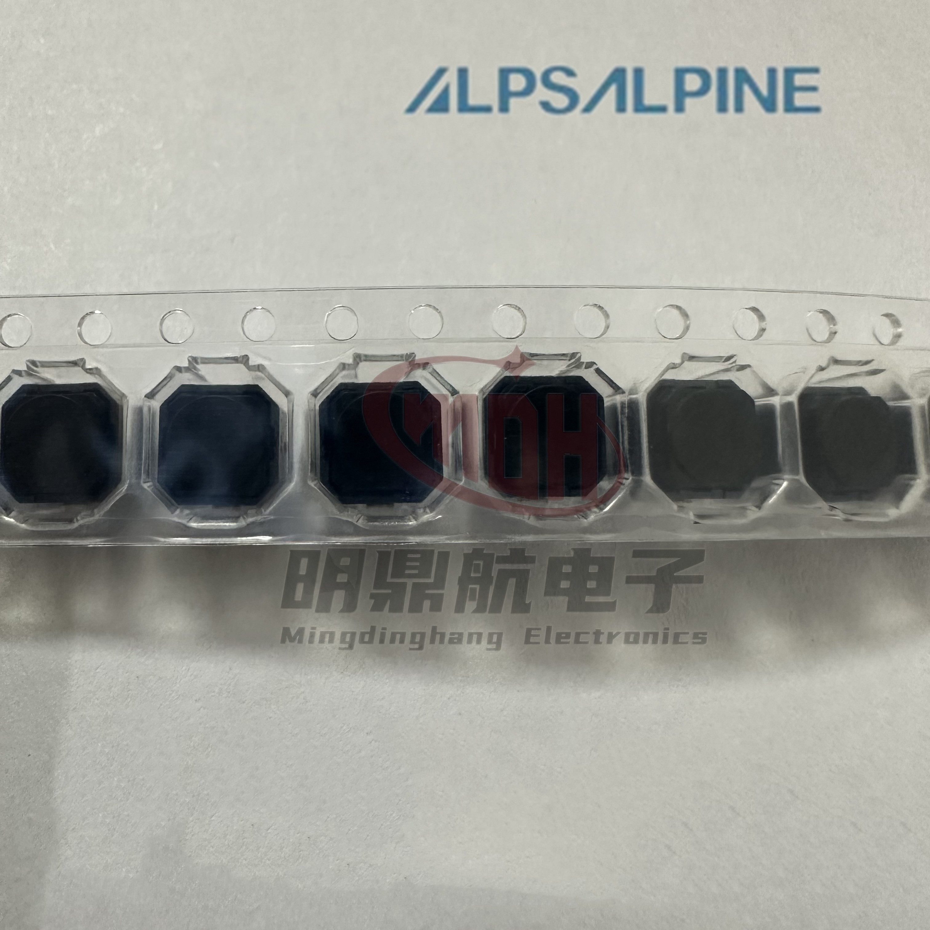 日本ALPS SKPMBHE010 无声按钮车载硅胶按键开关6*6*5MM贴片2脚
