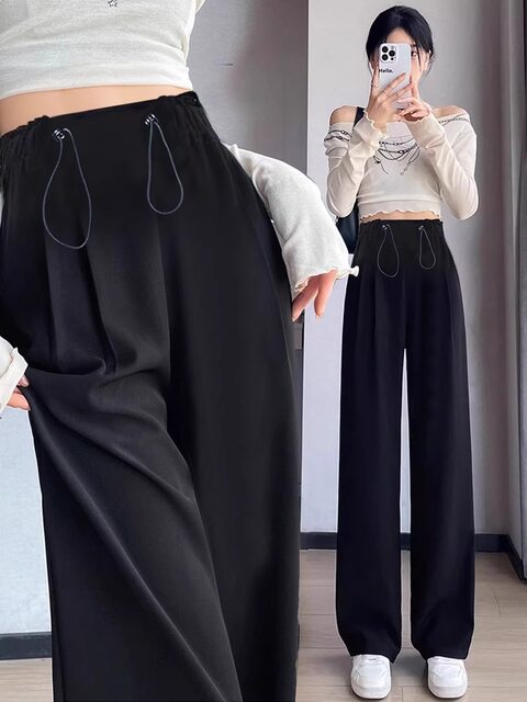 Wide-leg pants for pregnant women during pregnancy wear spring and ...