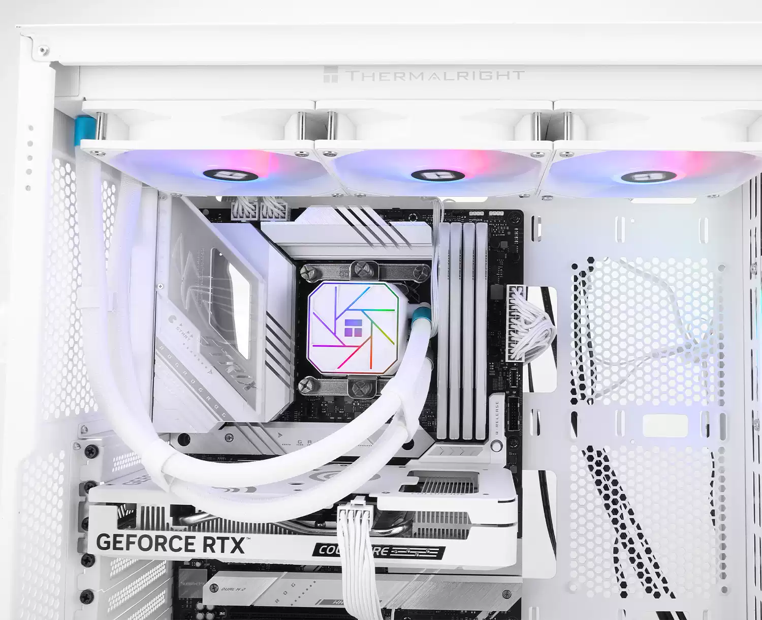 利民AE360三代V3一体式ARGB白色1700/12/13代AM5水冷散热器360