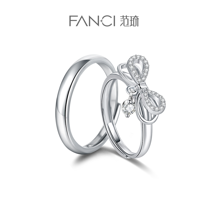 Fanci范琦银饰【灵动结系列】蝶梦戒指女925 - 惠券直播 - 一起惠返利网_178hui.com