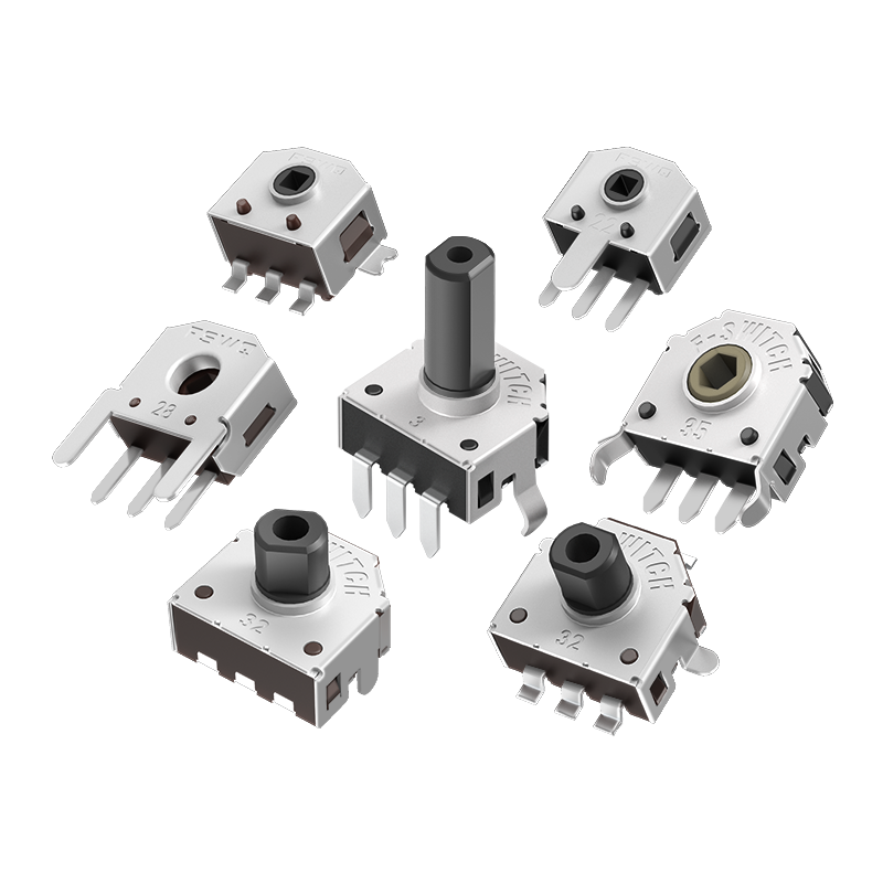 F-Switch微型编码器 6P12定位E5E6电子元件 带按键开关设计