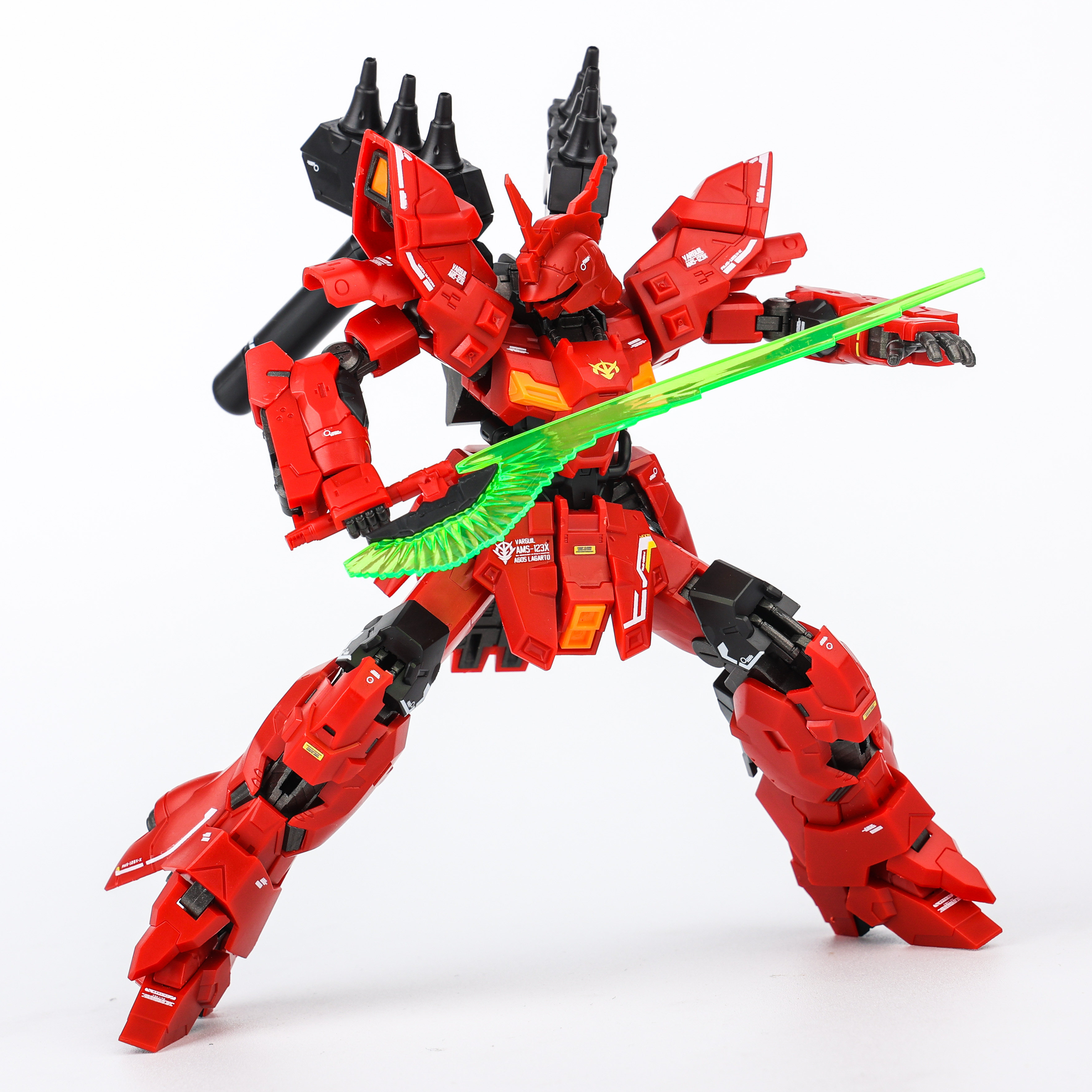 HG 1/144 AMS 123X VARGUIL SAZABI PROTOTYPE MODEL KIT RED VER