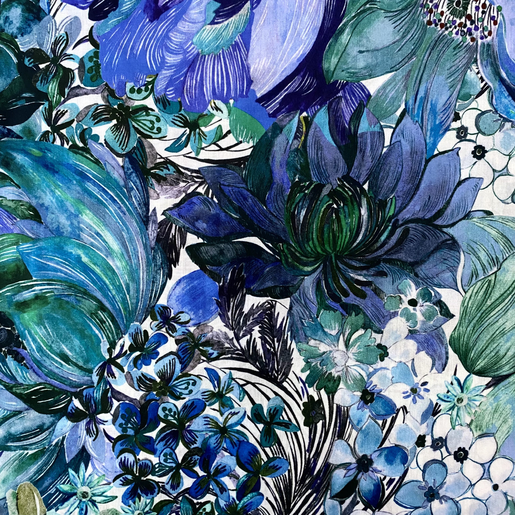 Marina seaflower 英版【美洲长绒棉】国产平替薄软纯棉布料，让你享受云端般的舒适体验！-棉麻面料-淘宝好物网