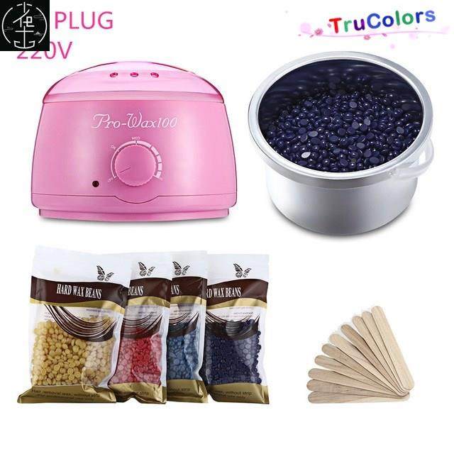 精准控温，长效脱毛：Hot Wax Warmer Heater Machine Hair Removal Beans Waxing Kit深度 ...