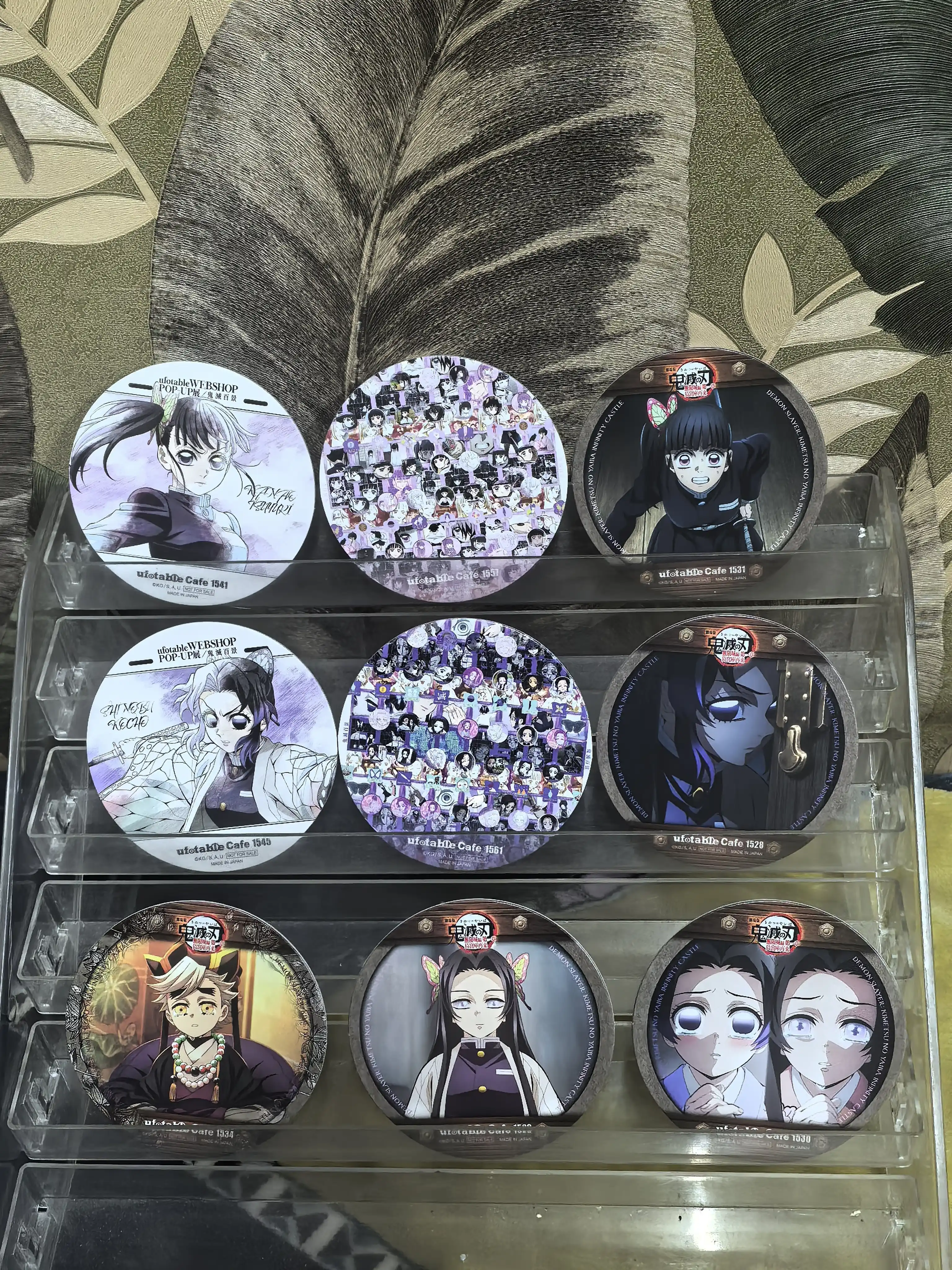 日版 鬼灭之刃 飞碟社ufotable 餐厅 明信片 杯垫