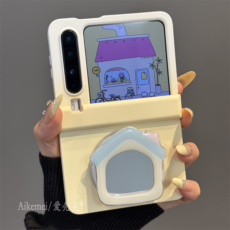 华为PuraX折叠屏手机Pocket2隐藏玩法大公开！苹果核+磁吸瓶盖=年度最萌搭配？！🤯-电话套-淘宝好物网