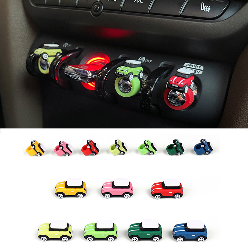 For BMW MINI Cooper Accessories Silicone Car Model Button ve