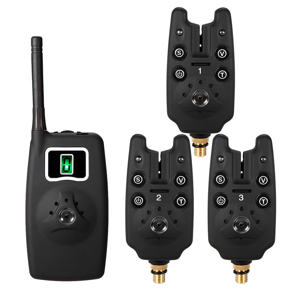 Lixada Wireless LED Fishing Bite Alarms Set Fishing Alarm Ki