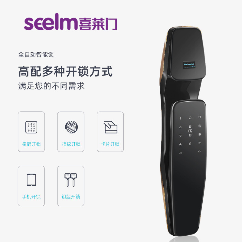 Festive Door Lock Fingerprint Lock Home Security Door Intelligent Lock ...