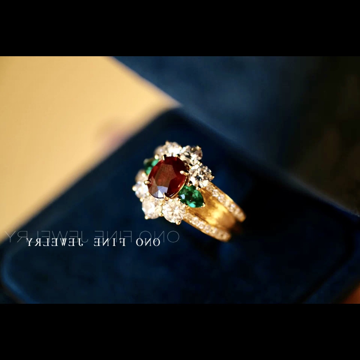 925纯银宽版祖母绿钻戒指轻奢高级感独特小众设计师新款时尚-Taobao