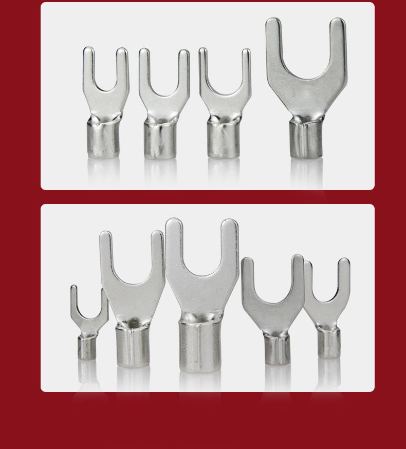 叉形紫铜线耳SNB1-3.2开口U型端子铜镀锡接线端头SNB8-6/5-5/2-4S-阿里巴巴