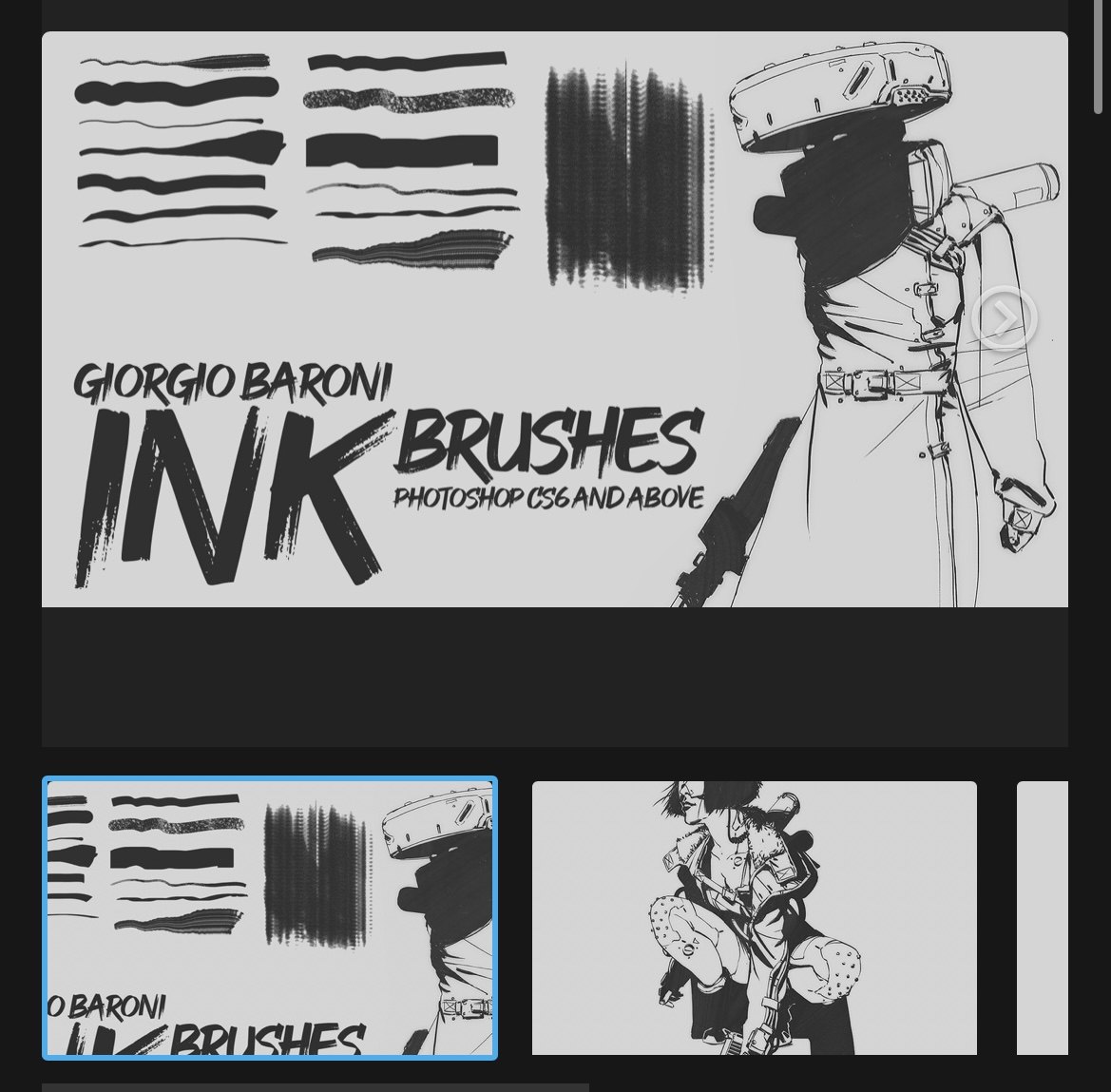 Giorgio Baroni - Ink brushes - Photoshop墨水笔绘画笔刷套装-Taobao Malaysia