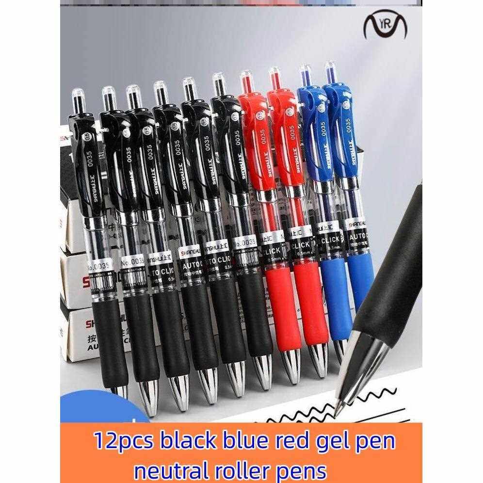black blue red gel pen neutral roller pens pupil stationary