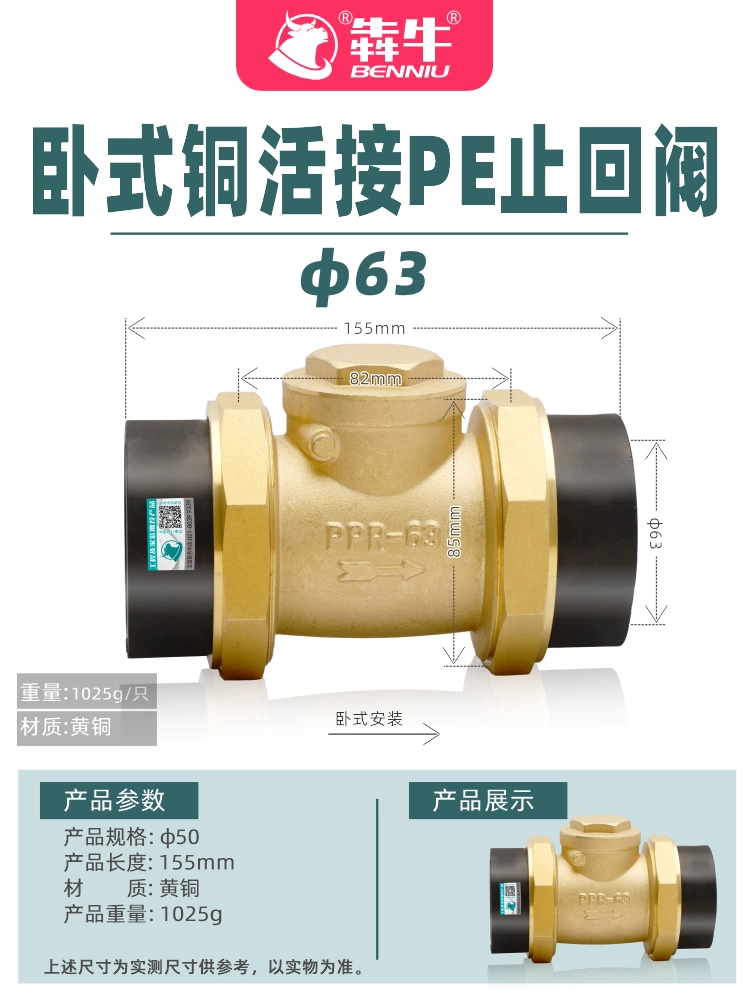 Pe backwater check valve one-way valve check valve 32 water pump ...
