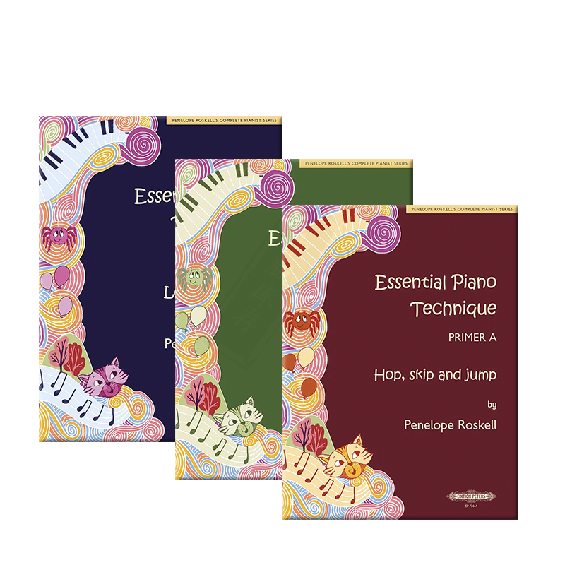 羅斯凱爾 鋼琴關鍵技巧 初級AB冊和一級 獨奏 彼得斯樂譜書 Essential Piano Technique Primer Hop ...