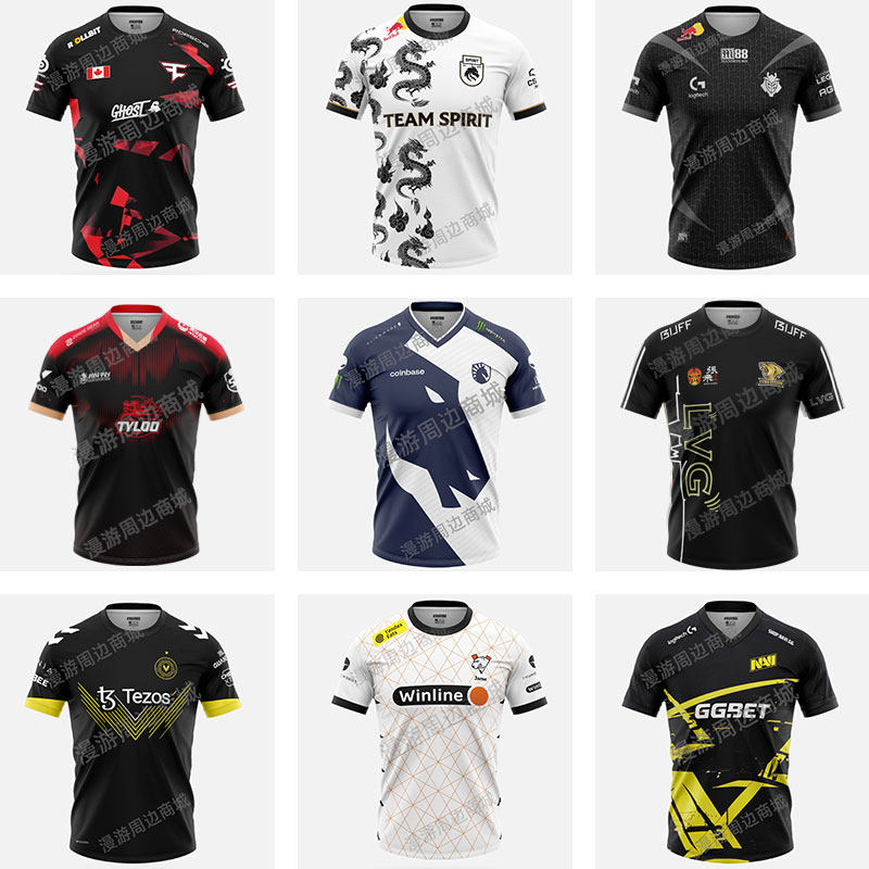 天禄LVG队服CSGO小蜜蜂FAZE黑豹A队战队短袖spirt猎鹰vp蒙古队服