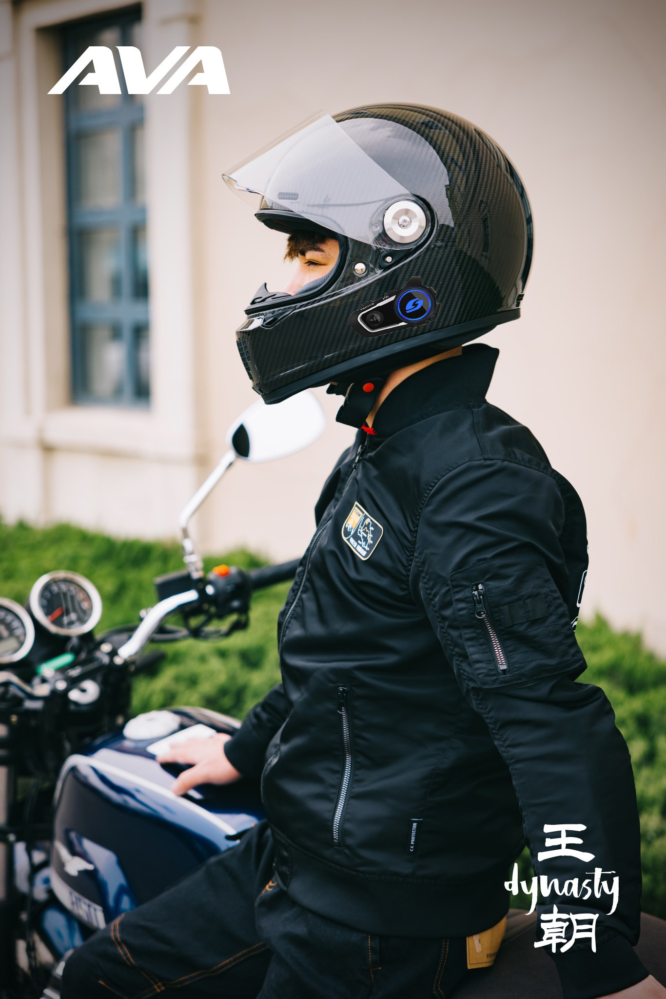 [USD 769.41] AVA Dynasty Helmet Carbon Fiber Motorcycle National Trend ...