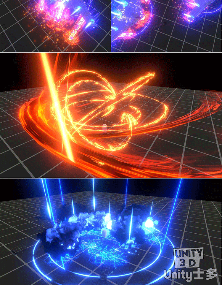 Unity魔法技能特效包爆炸100 Special Skills Effects Pack 22.5 - 粒子特效 - 绘图狗-设计灵感素材集散地