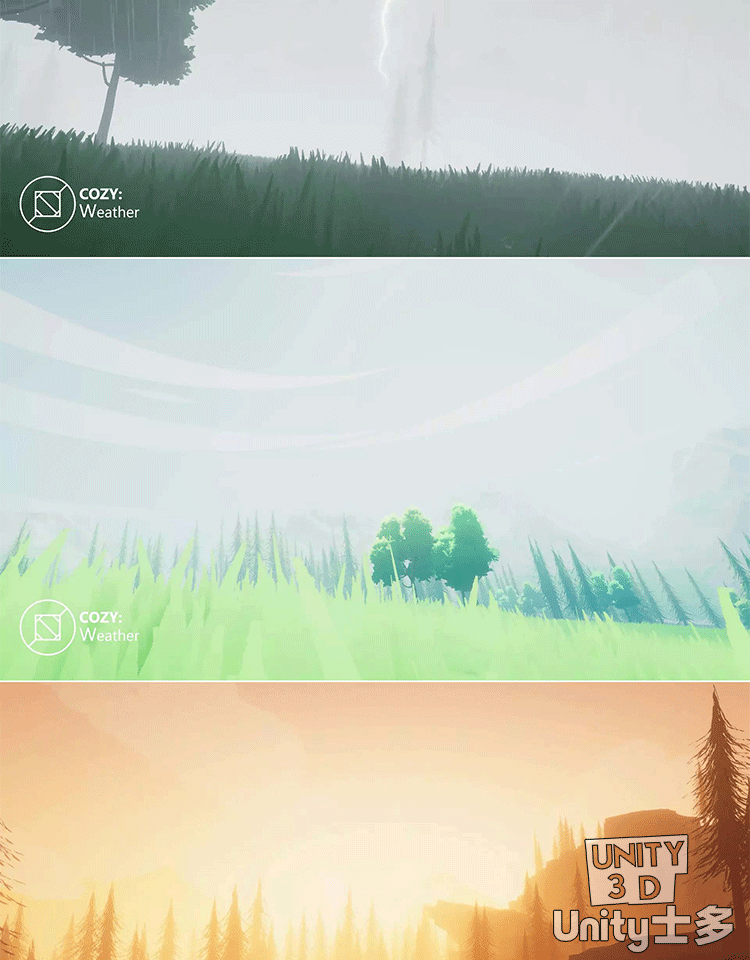 Unity风格化天气系统U3D工具插件COZY Stylized Weather 2 2.0.9 - 其他 - 绘图狗-设计灵感素材集散地