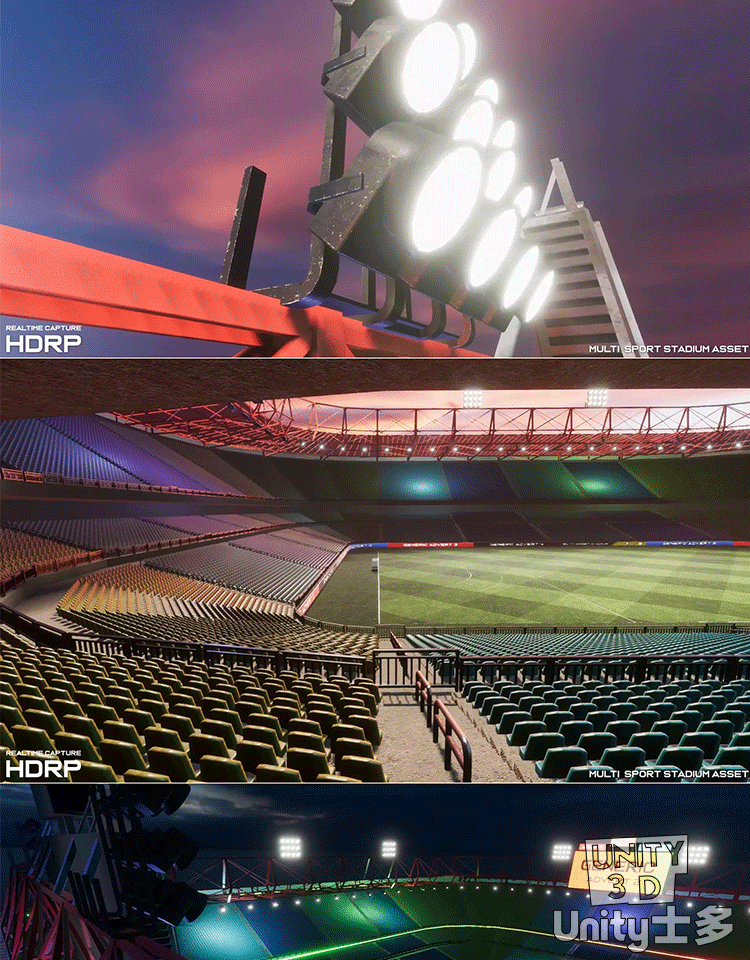 Unity露天足球场体育馆运动U3D场景模型Multi Sport Stadium 1.0 - 场景模型 - 绘图狗-设计灵感素材集散地