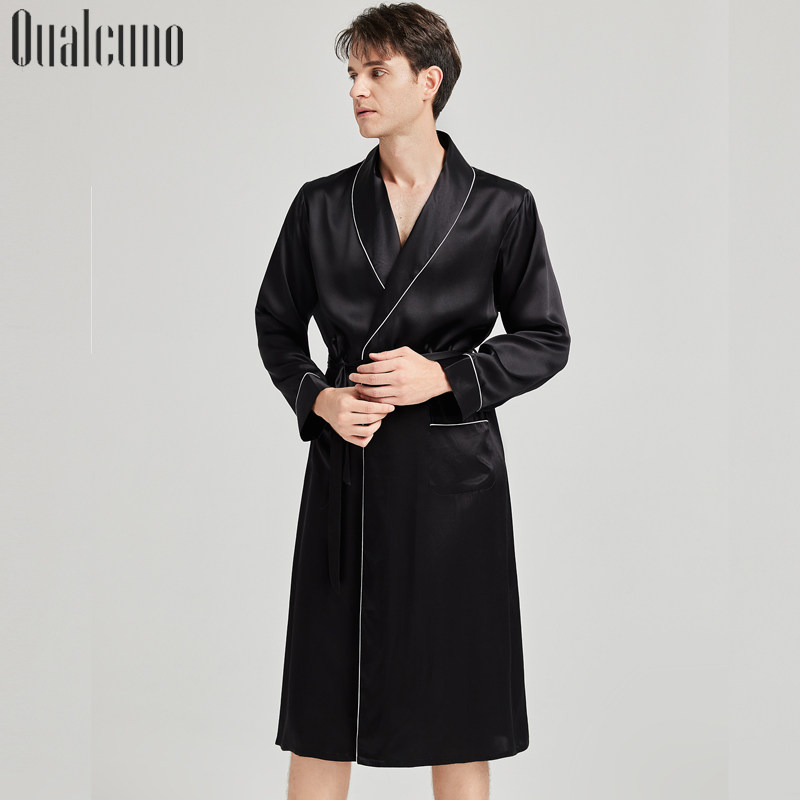 Qualcuno heavy weight silk nightgown for men review｜25 years spring and ...