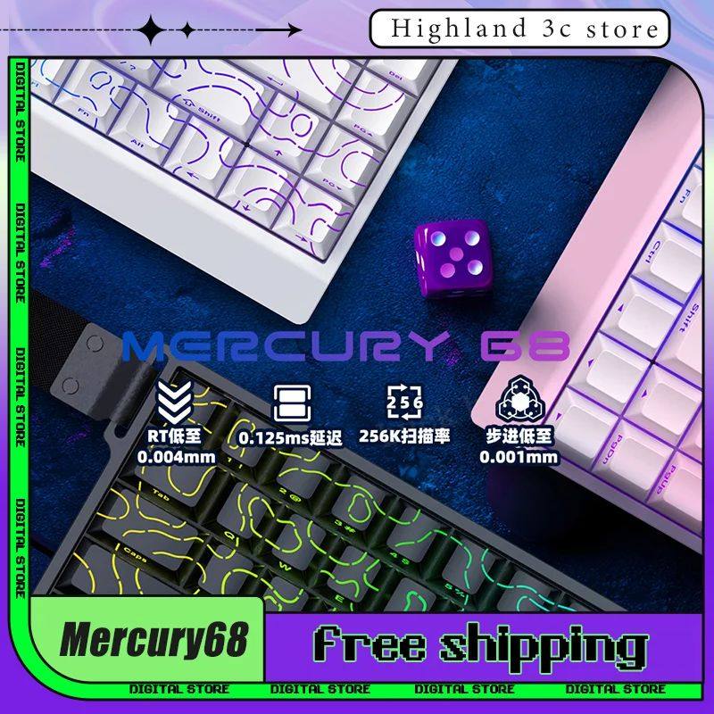 Mercury68 Keyboard Magnetic Switch IROK Carotmas Mercury 68