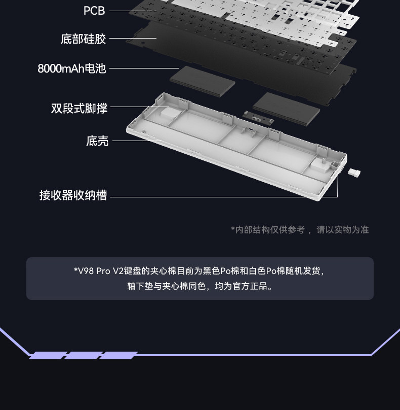 VGN V98Pro V2 無線熱插拔式RGB機械鍵盤 開箱 - klkl22113的創作 - 巴哈姆特