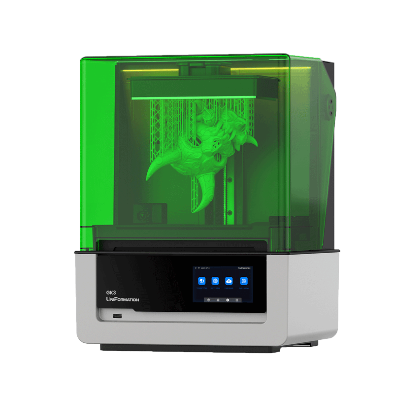UniFormation/迅新 GK3(T)光固化3D打印机gk3t立体打印机器16k桌面级家用gkthree高精度three玩具三d模型手办