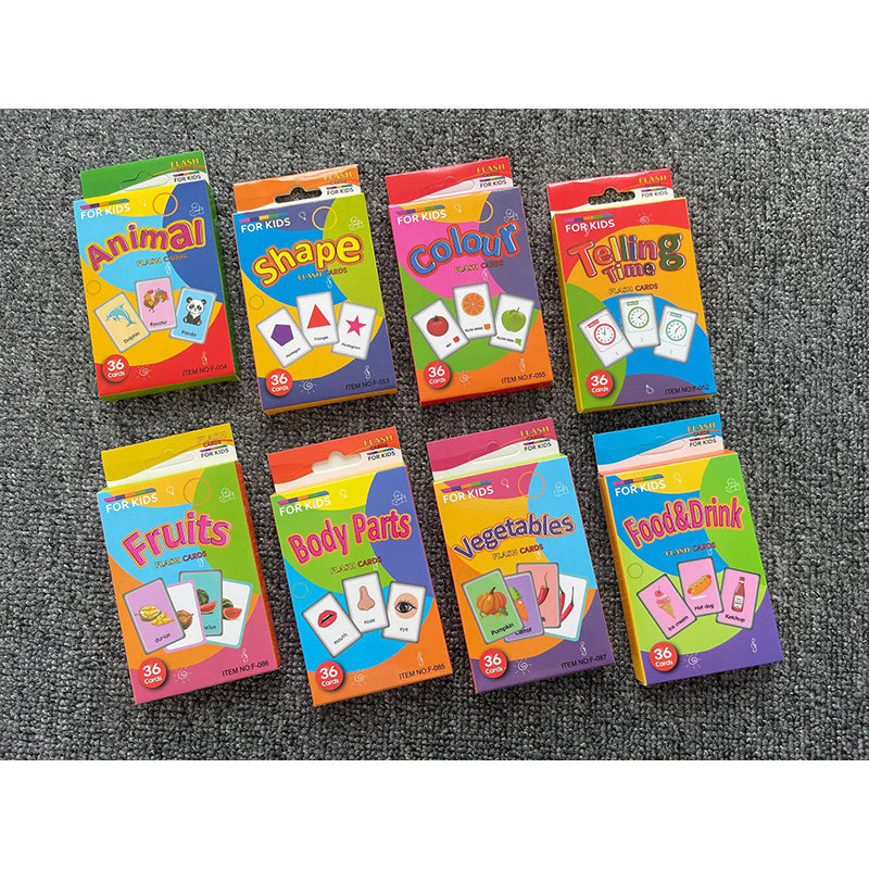 English word cards-flashcards early education cognitive learning cards ...