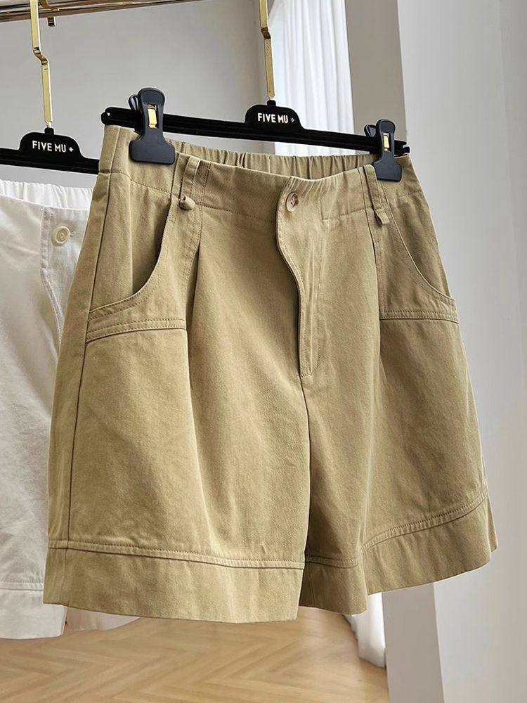 Plus size 150kg japanese style high-waisted cargo shorts: summer ...