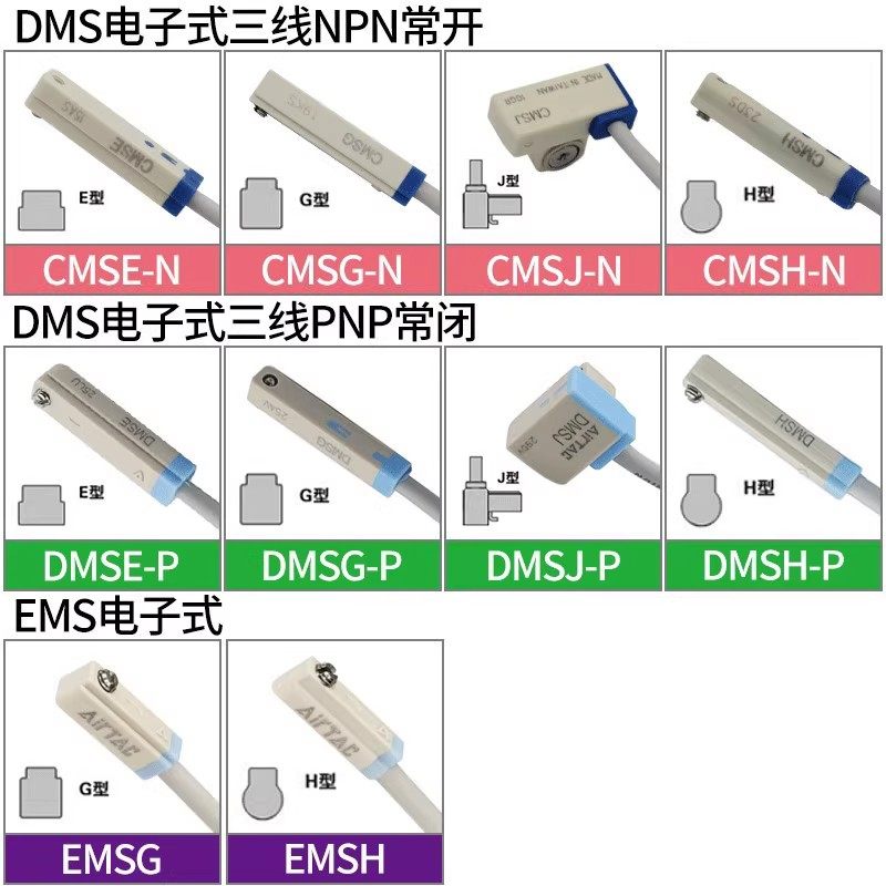 DMSG CMSG CMSJ CMSH CMSE系列，电子式接近开关如何选？-其它元器件-淘宝好物网