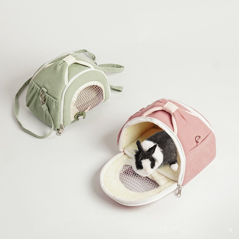 Dwarf rabbit takeaway bag shoulder strap satchel guinea pig rabbit ...