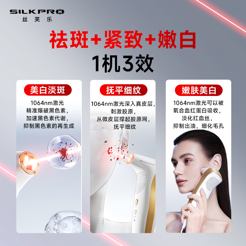 【交个朋友】SILKPRO丝芙乐美容仪4980元值不值？胶原光子嫩肤家用测评！_电子美容仪非器械_淘宝美妆网