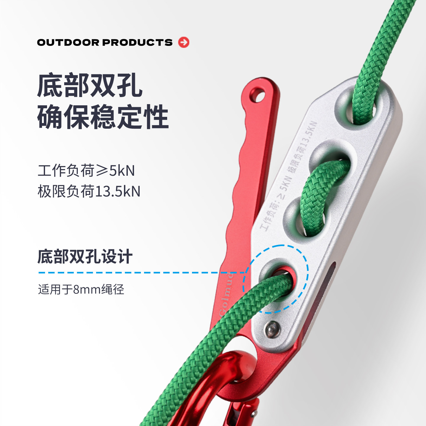 Golmud GM9265手控下降器：户外攀岩速降新宠，安全高效，你还在等什么？-下降器-淘宝好物网