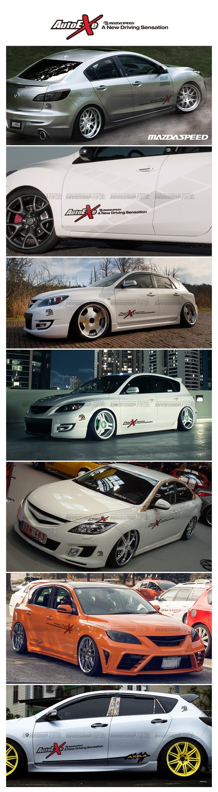 Purchase 2× Autoexe Speed Vinyl Reflective Ho Car Sticker Auto Decal ...