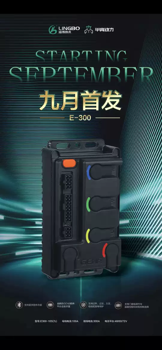 凌博控制器E300带TCS九号直上.e300保留原车功能.精准调试-Taobao