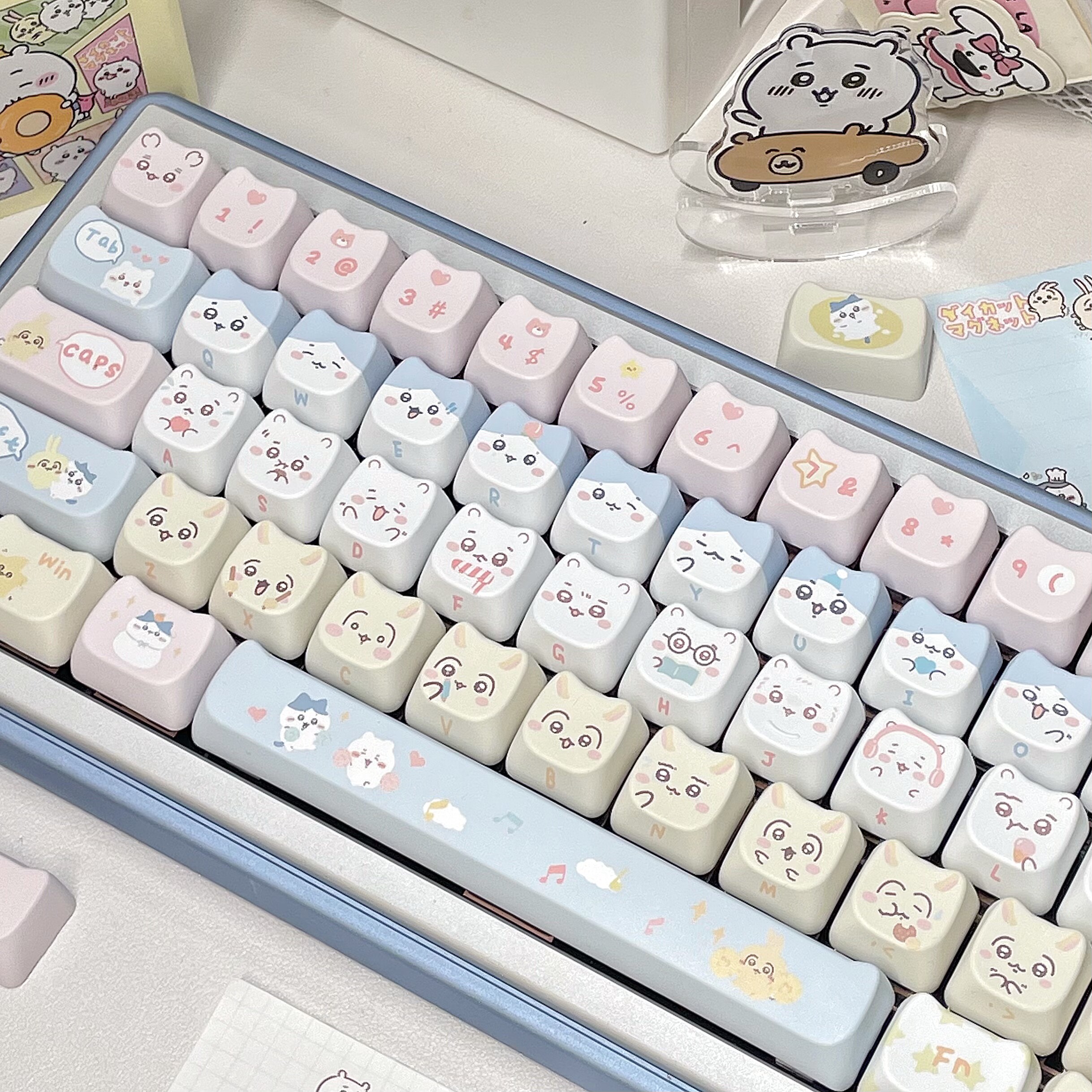 Maoerben mao high chikawa kawaii mechanical keyboard: a new experience ...