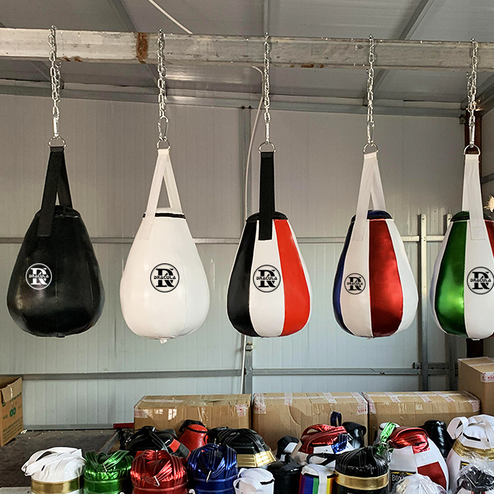 Boxing sandbag dodge hanging water drop-shaped small sandbag: muay thai ...