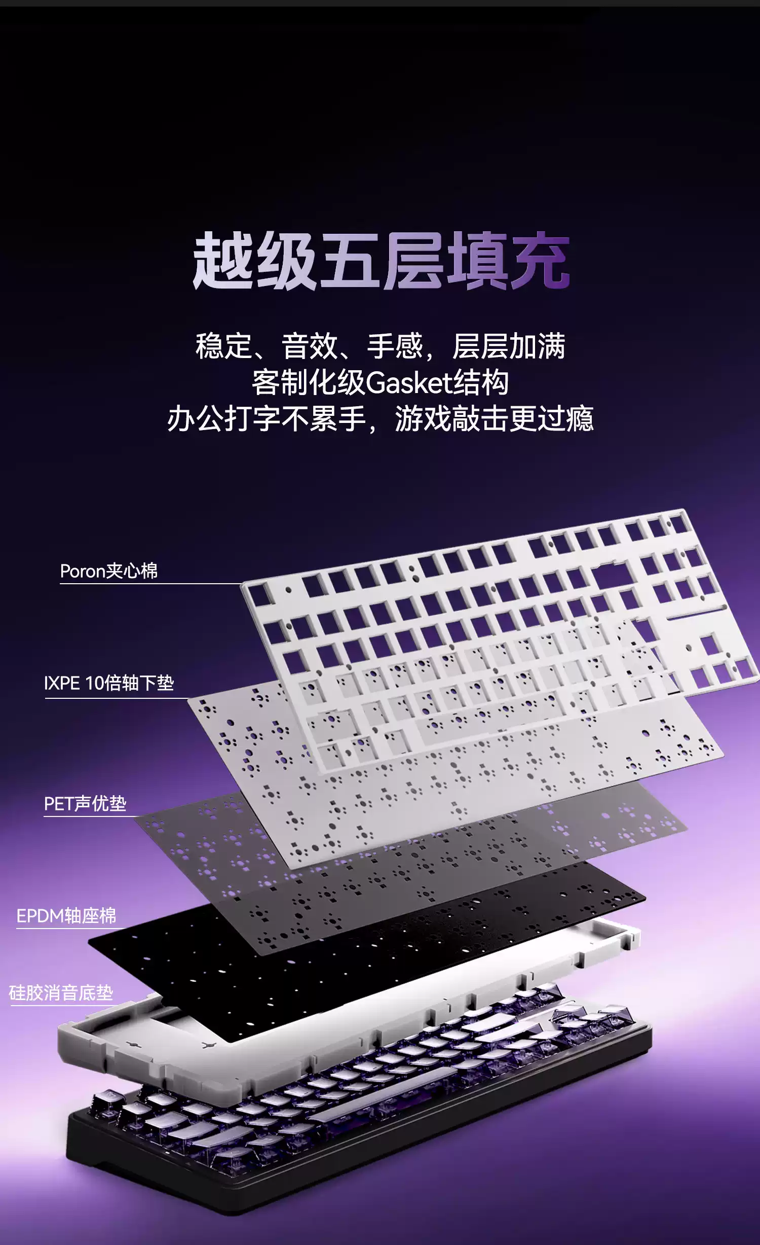 ATK A87三模RGB机械键盘客制化无线蓝牙电竞游戏专用87键电脑键盘