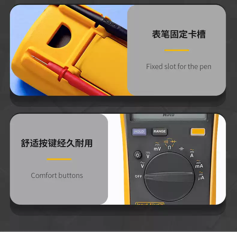 福禄克FLUKE 15B PRO MAX-KIT数字万用表高精度电工万能表F15B+